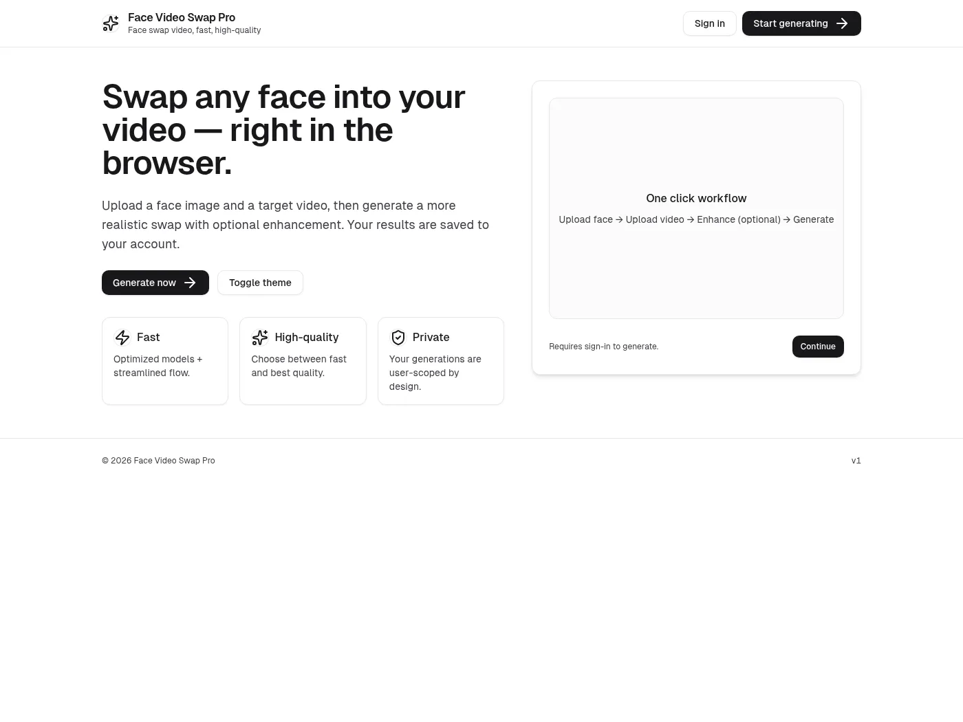 Face Video Swap Pro