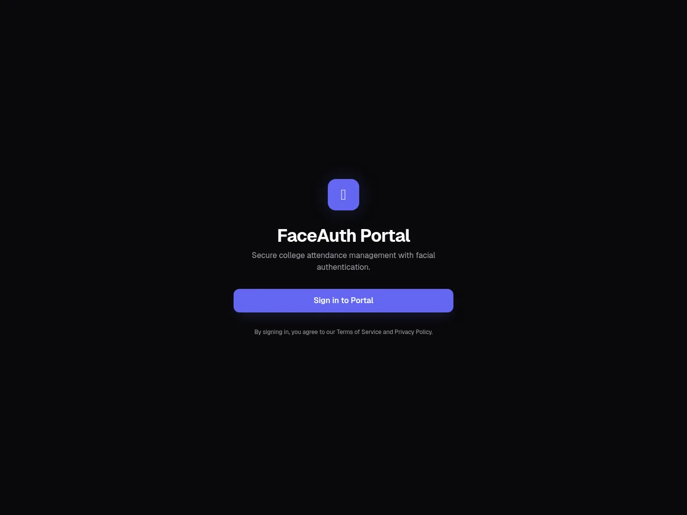 FaceAuth College Portal