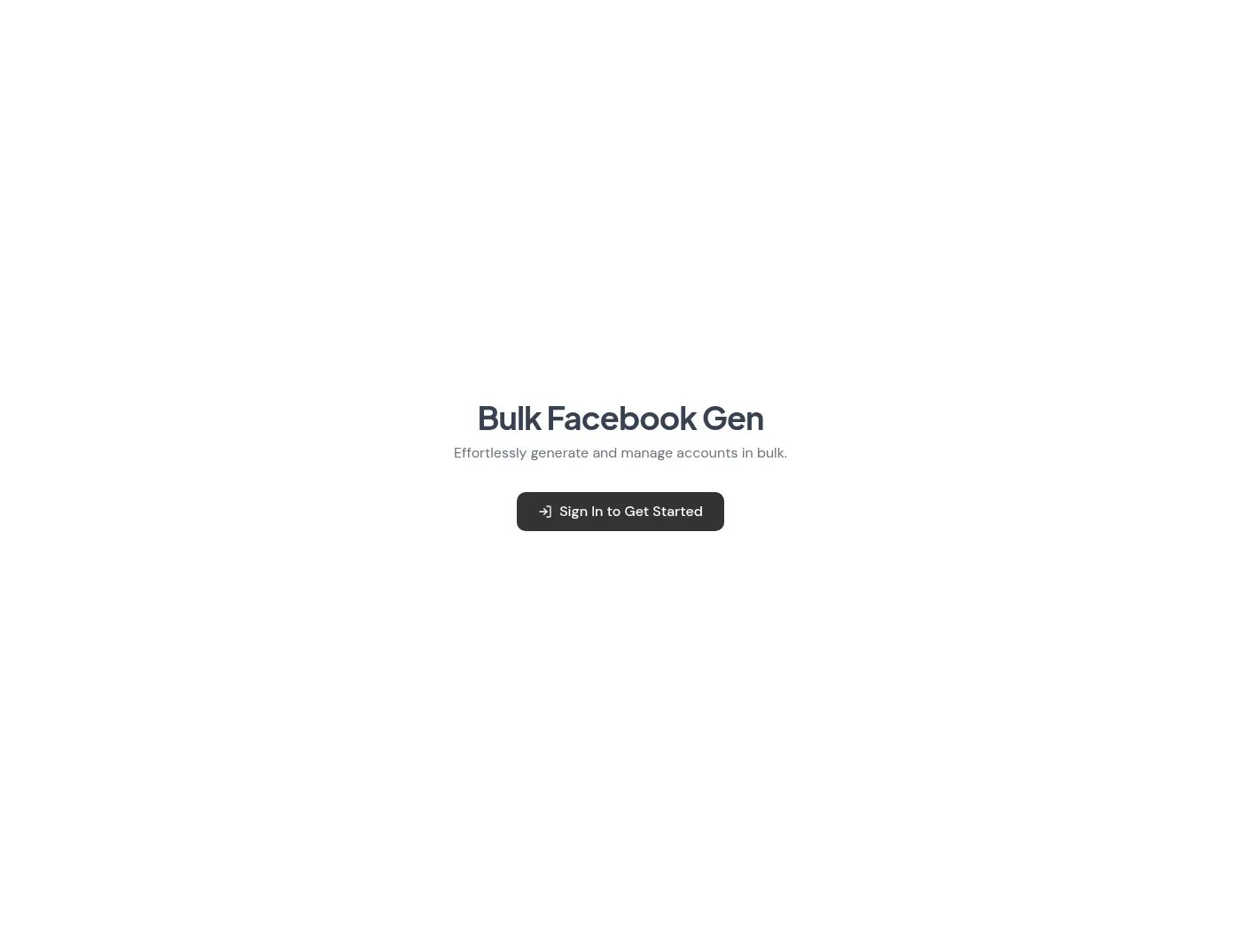 Bulk Facebook Account Gen