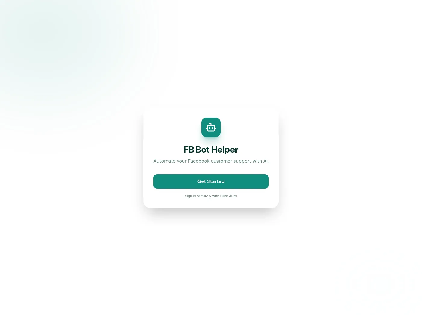 Facebook Chatbot Helper