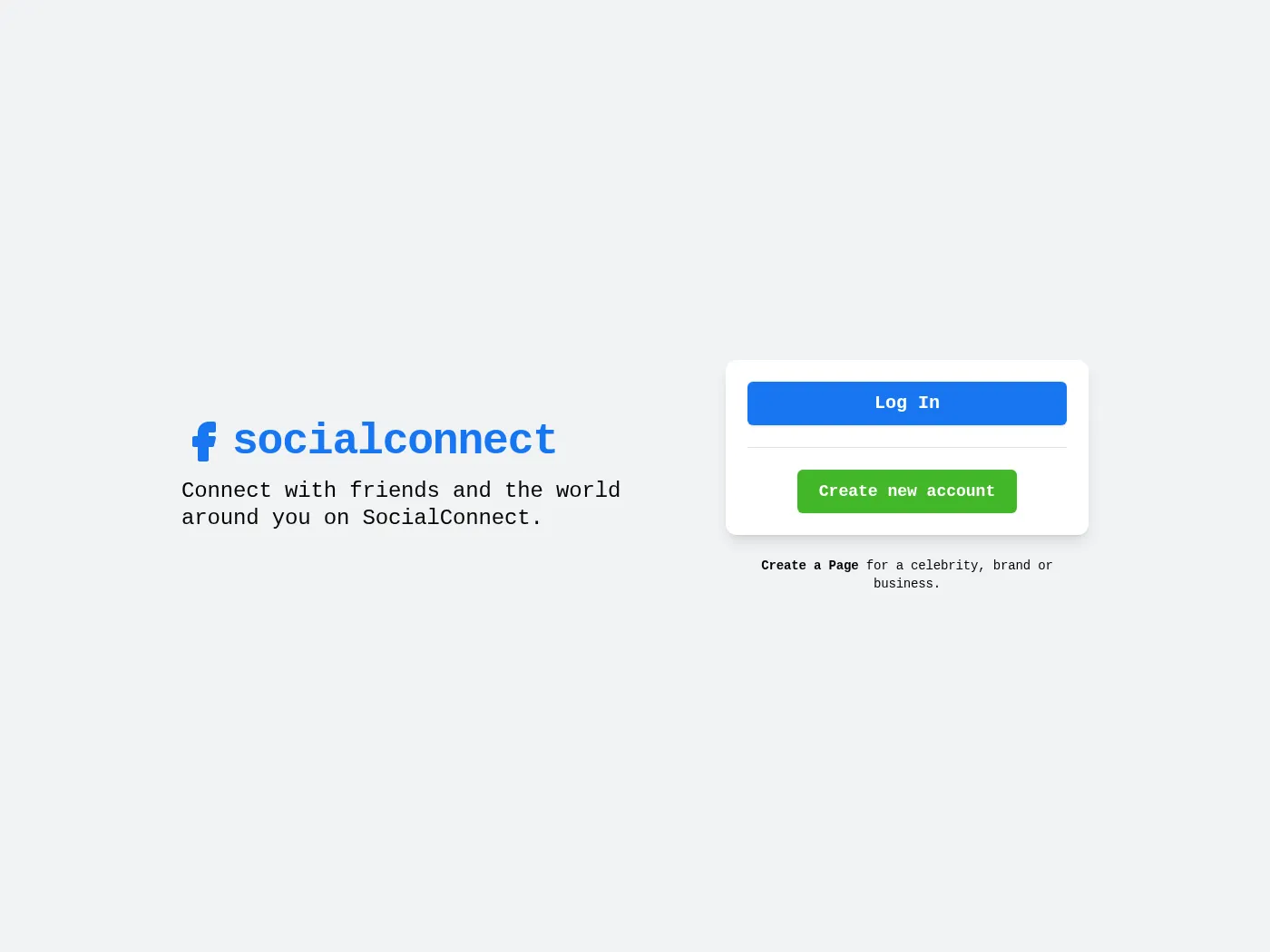 SocialConnect Web
