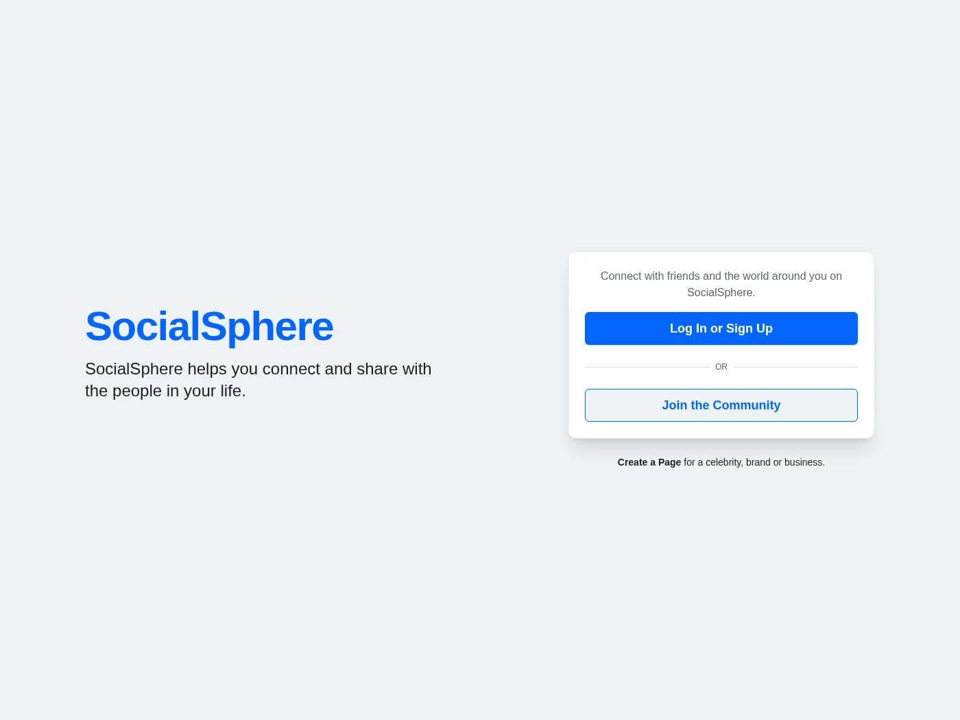 SocialSphere