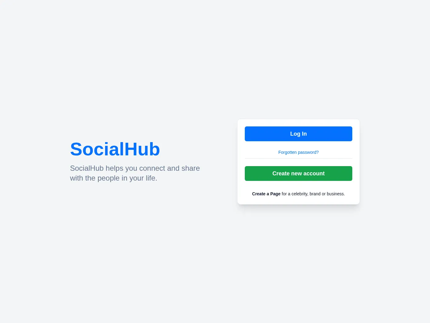 SocialHub Clone