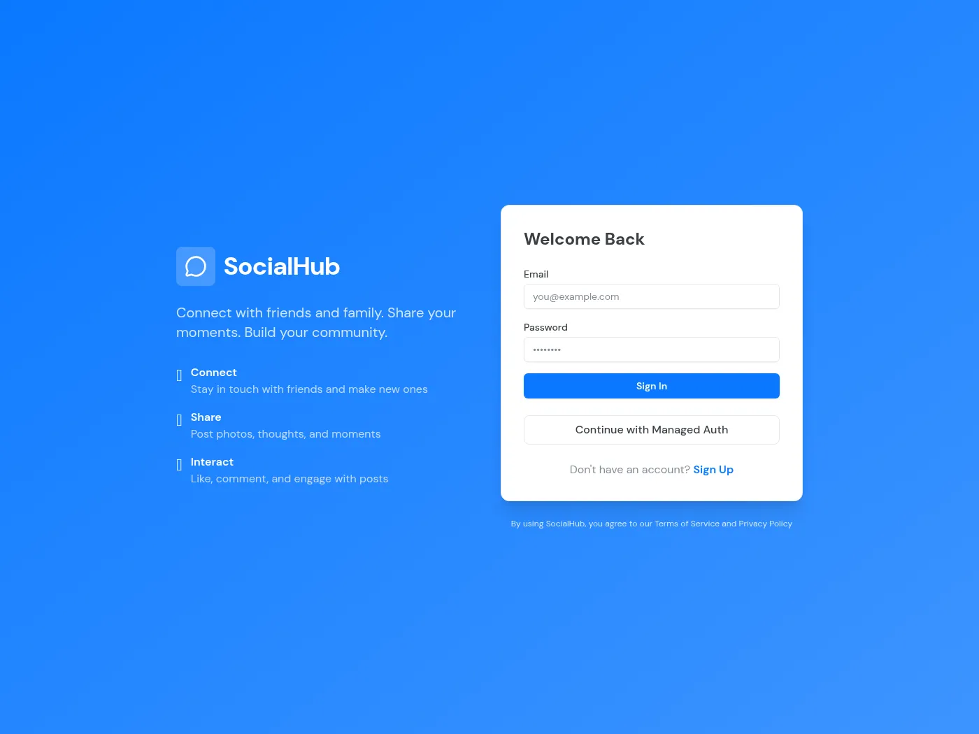 SocialHub Clone