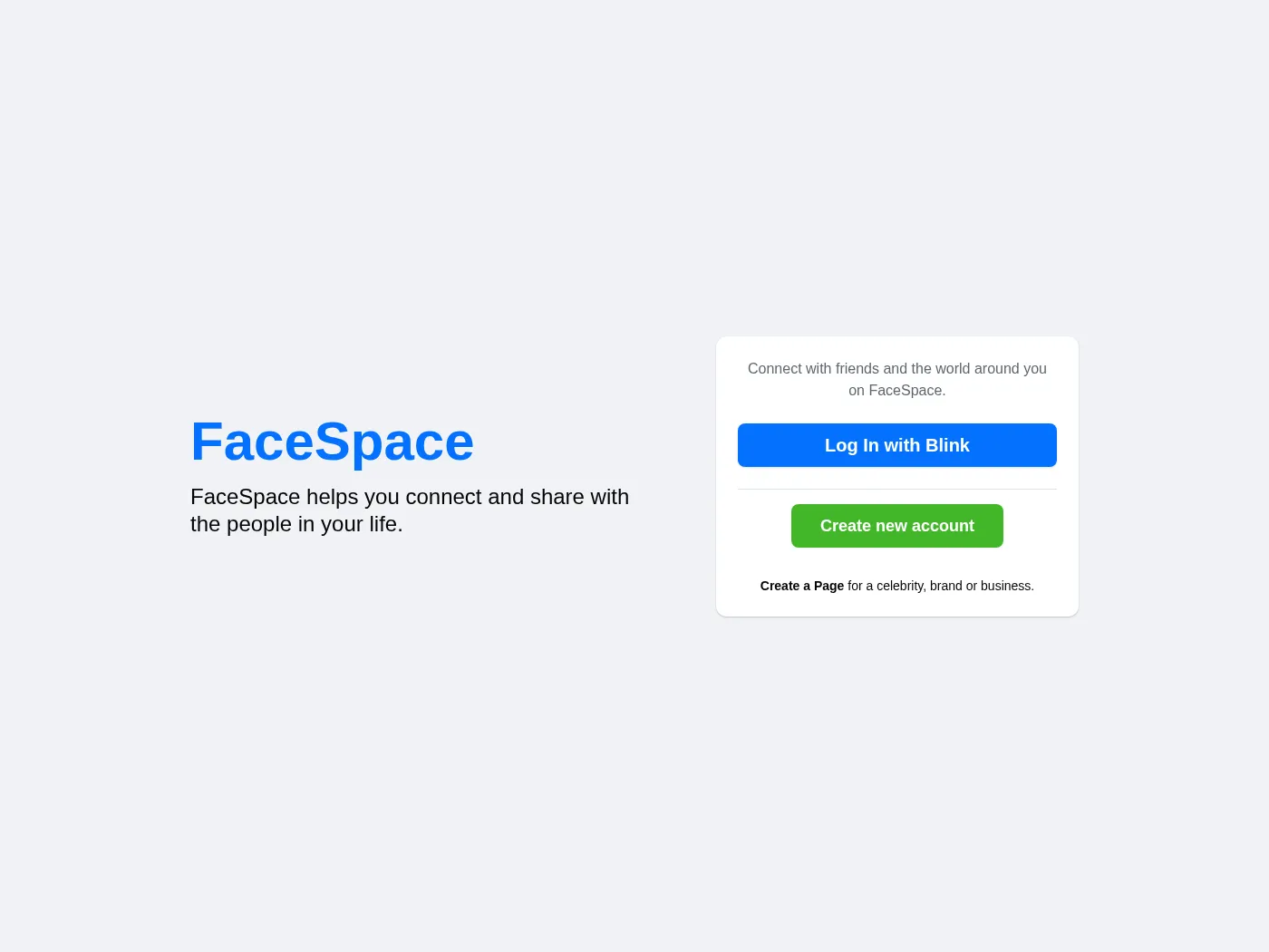 FaceSpace Clone