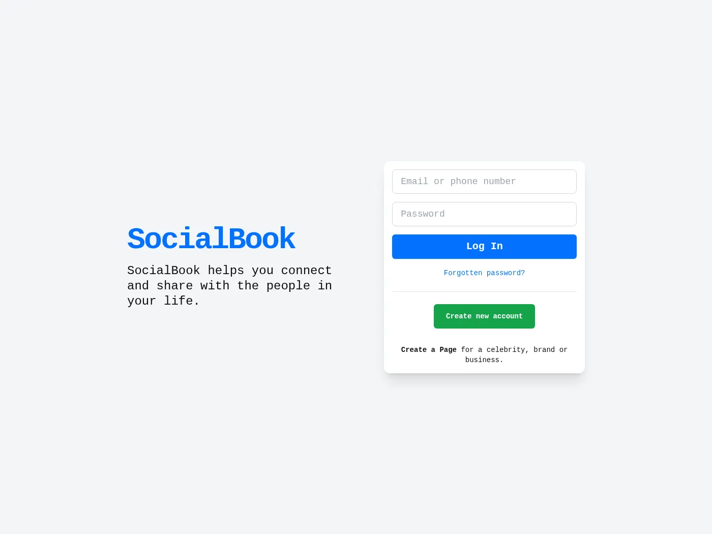 SocialBook Clone
