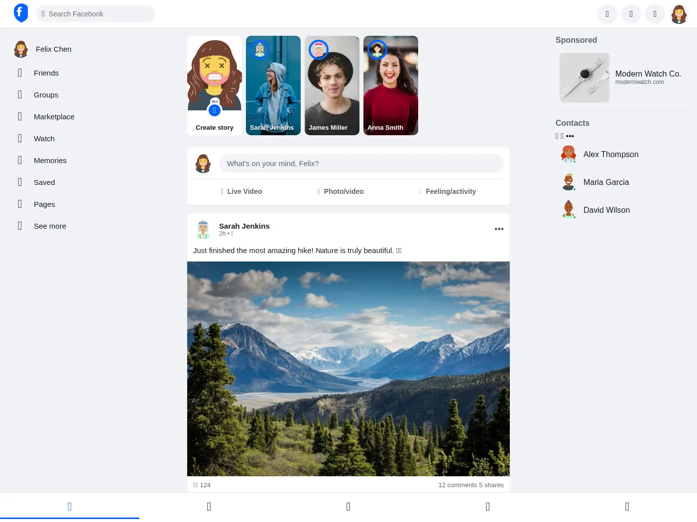 Facebook 2026 Lite Replica