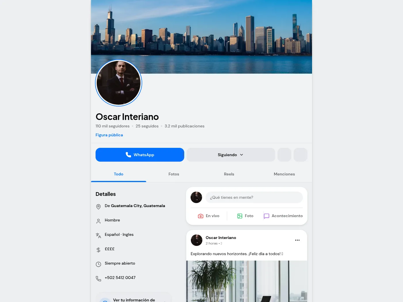 Facebook Page Clone