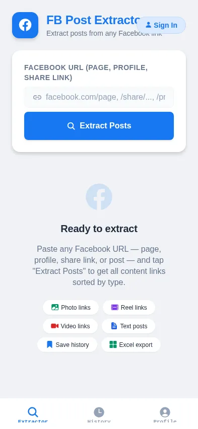 FB Post Scraper