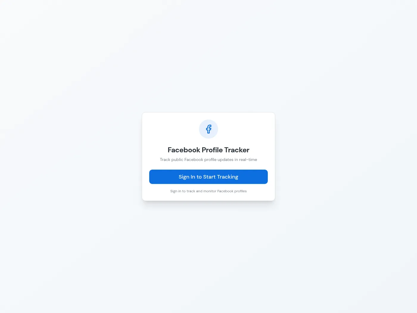 Facebook Profile Tracker