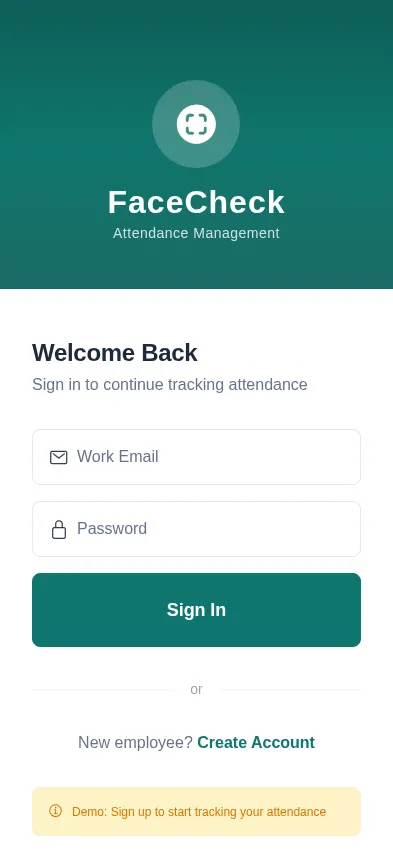 FaceCheck Attendance