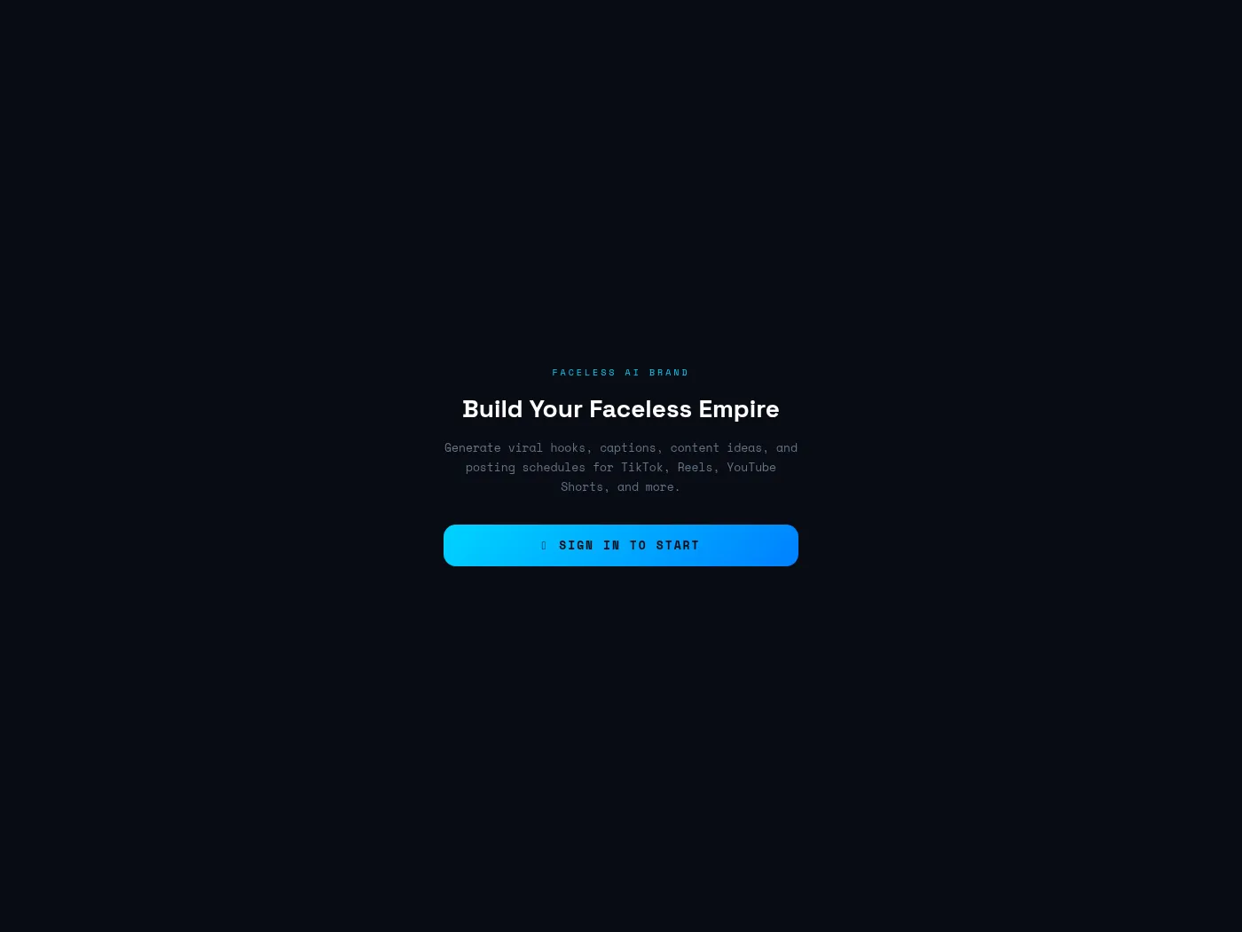 Faceless AI Brand Generator