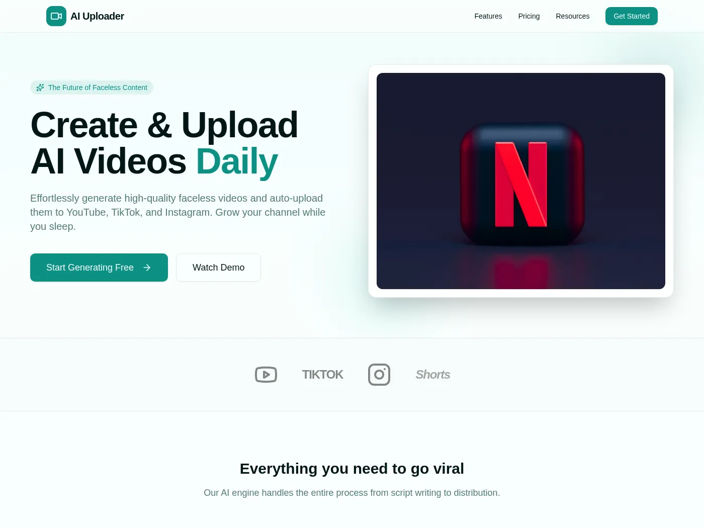 Faceless Video AI Hub