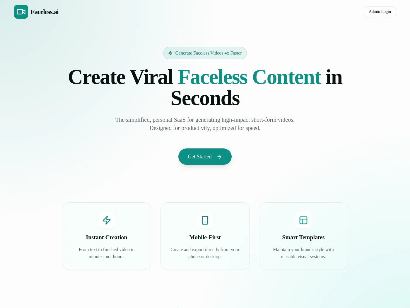 Faceless Video Creator