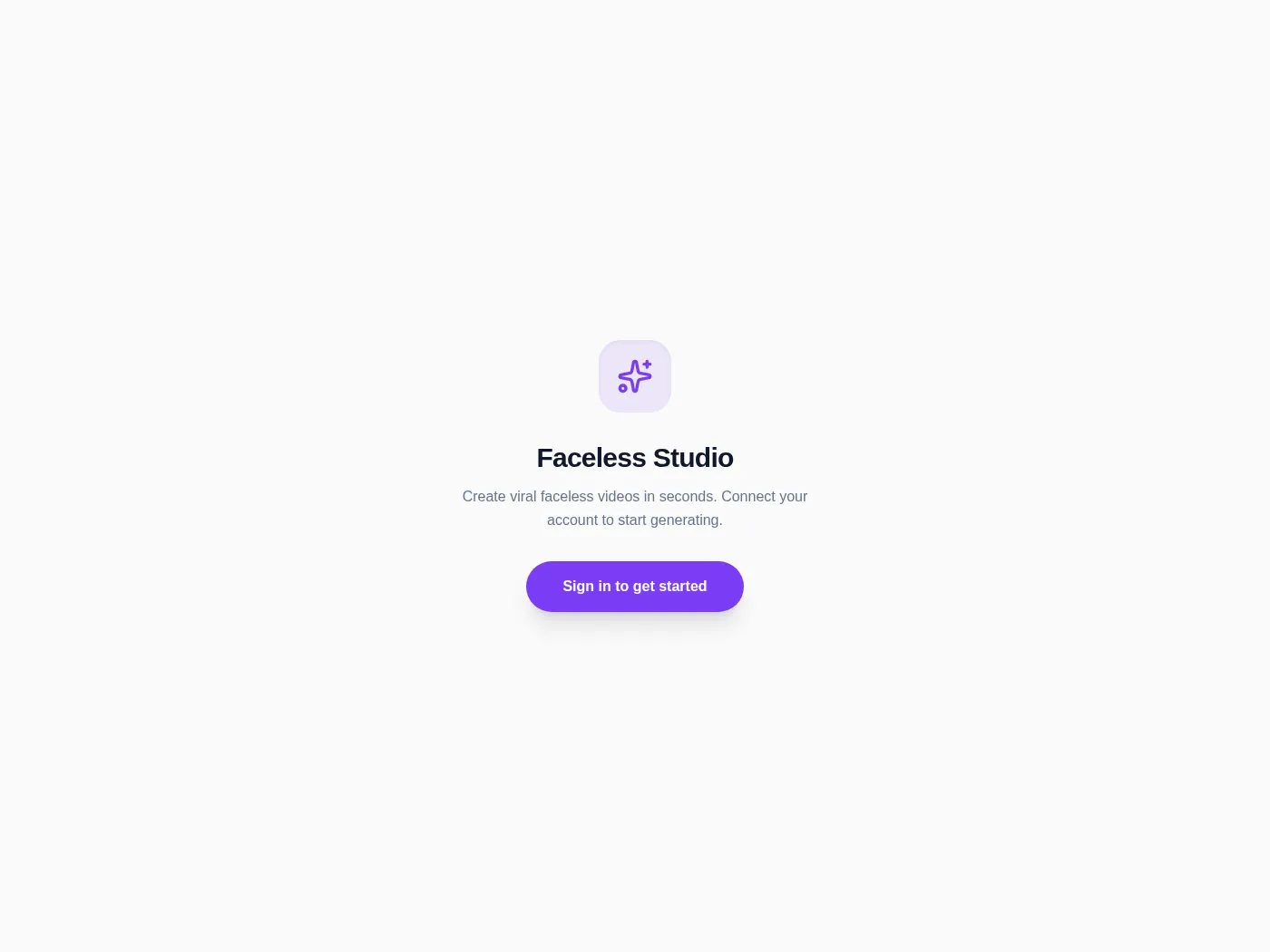 Faceless AI Video Studio