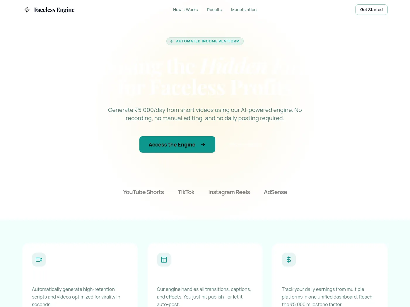 Faceless Income Engine
