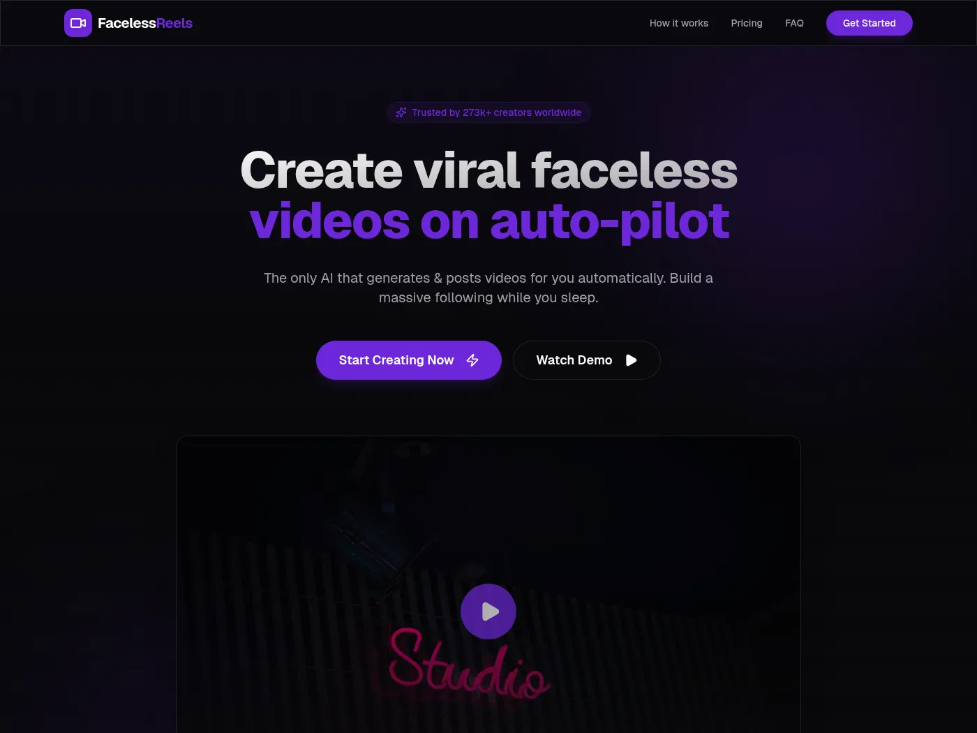 Faceless Reels Clone