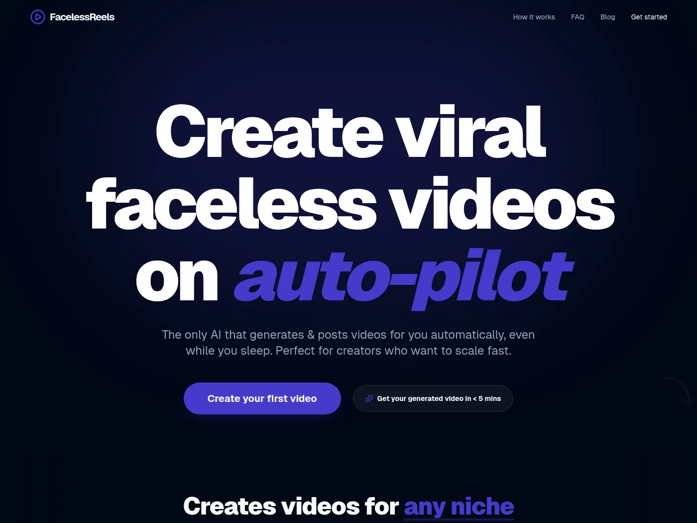 Faceless Reels Clone