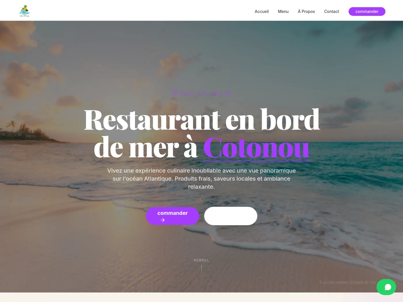 Face À La Mer Website