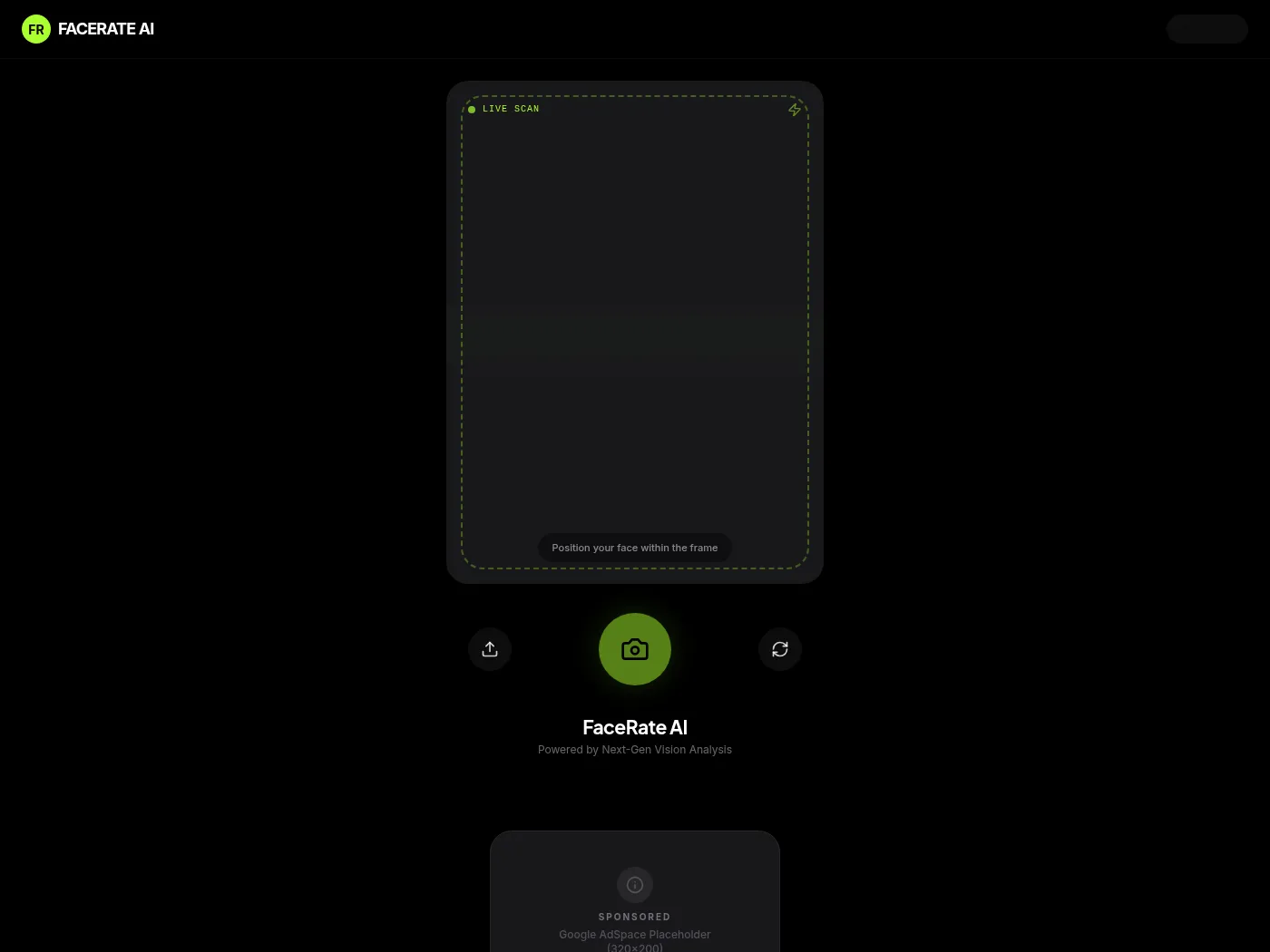 FaceRate AI Web App