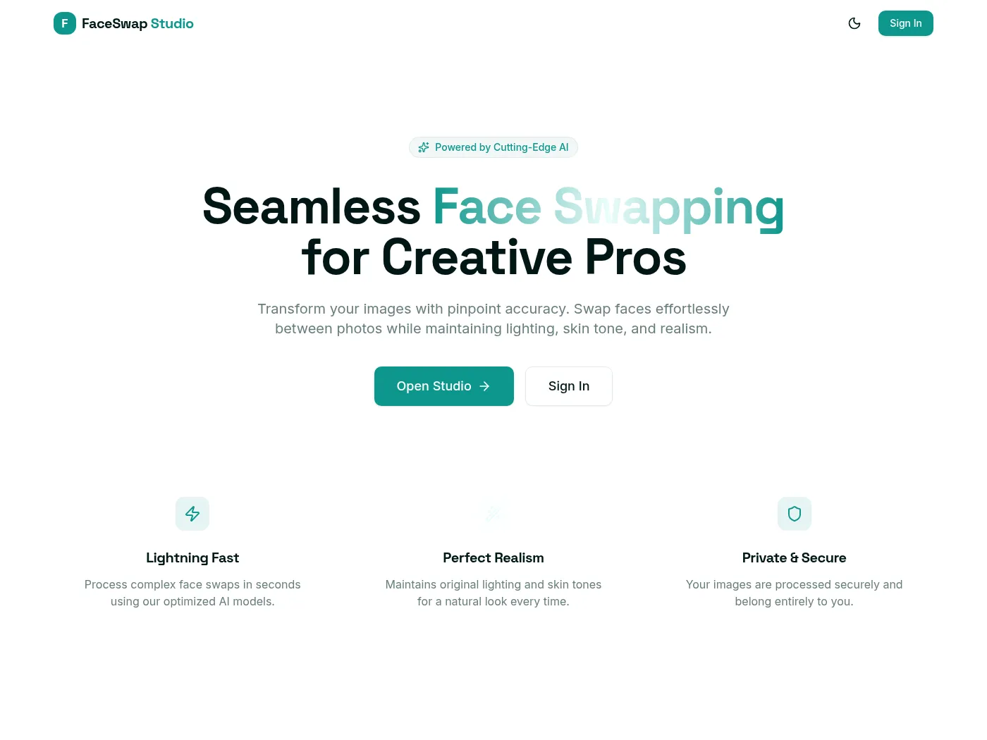 FaceSwap Web Studio