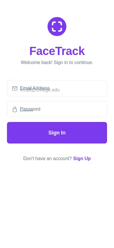 FaceTrack Mobile Attendance