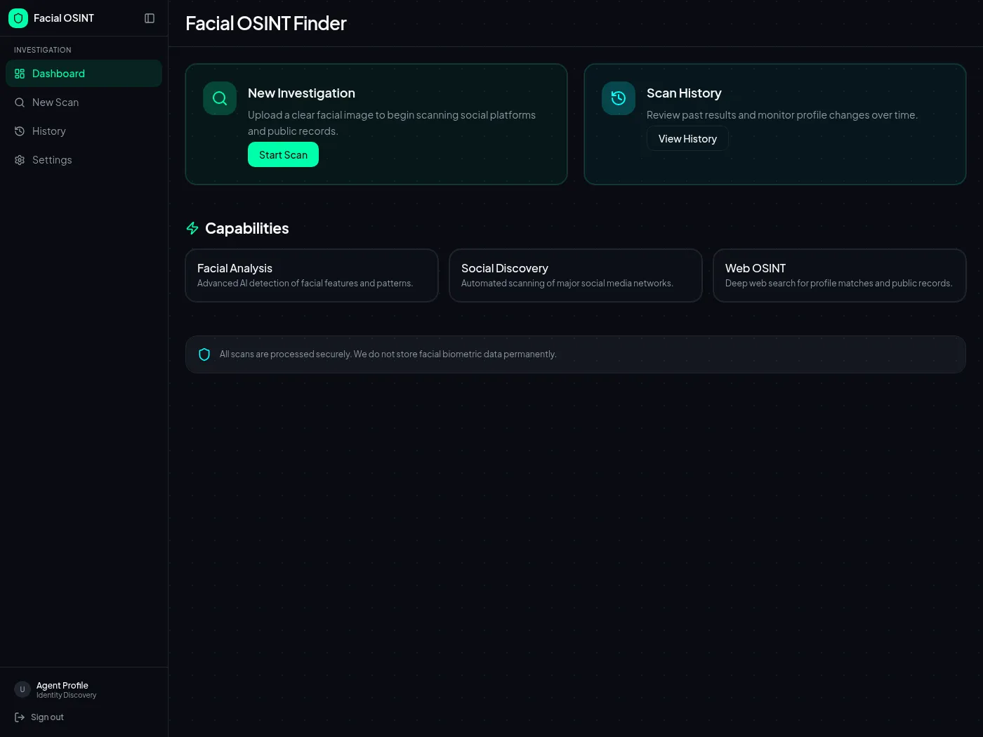 Facial OSINT Finder