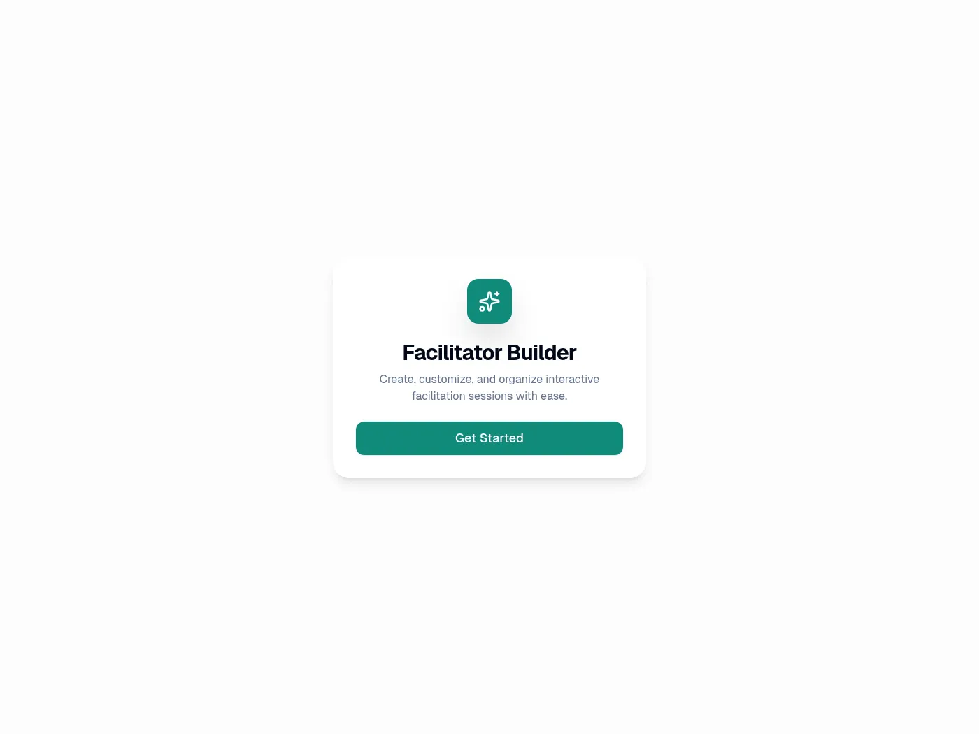 Facilitation Session Builder