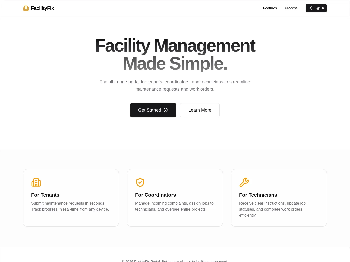 FacilityFix Portal