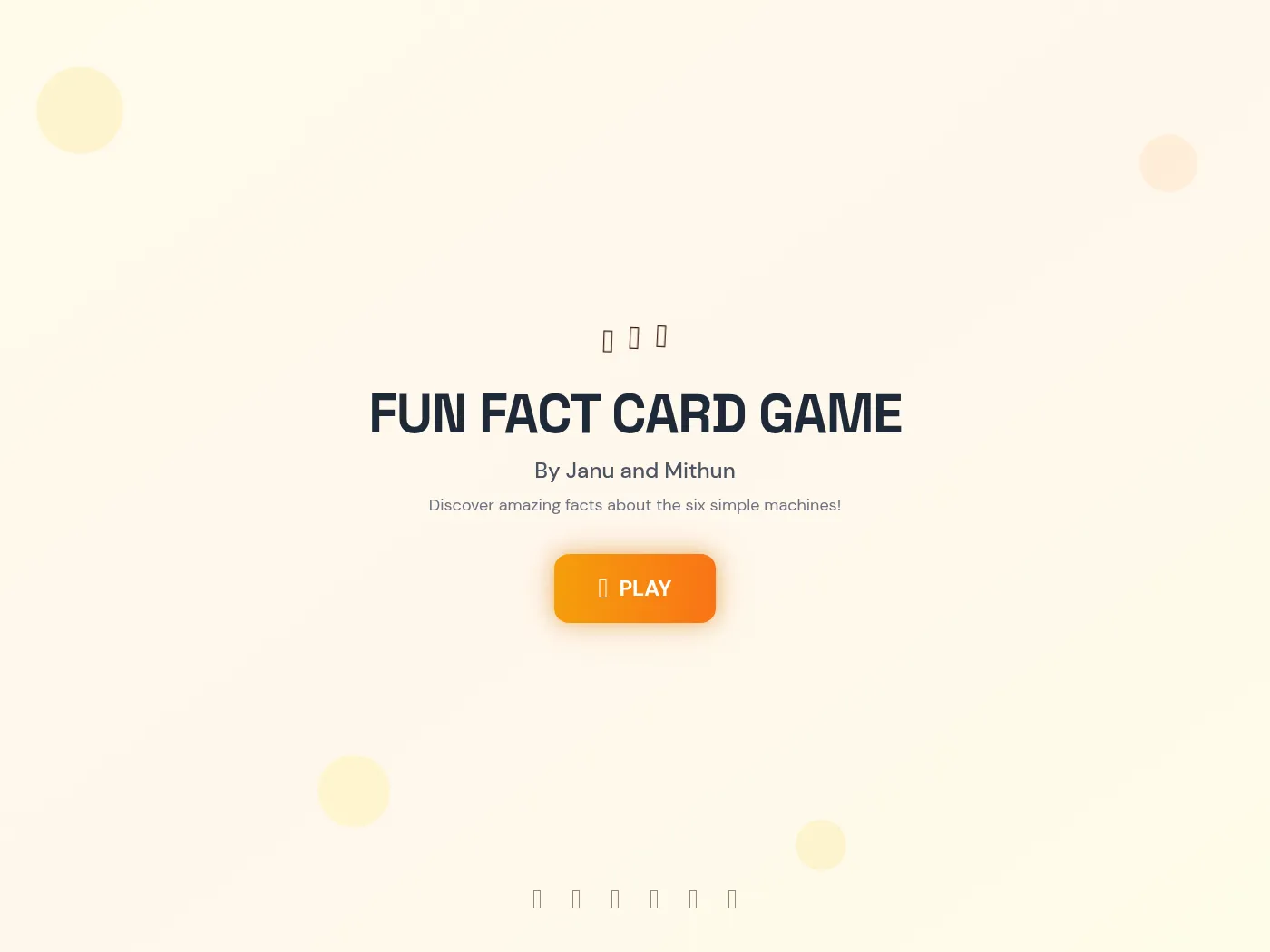 Fun Fact Card Game