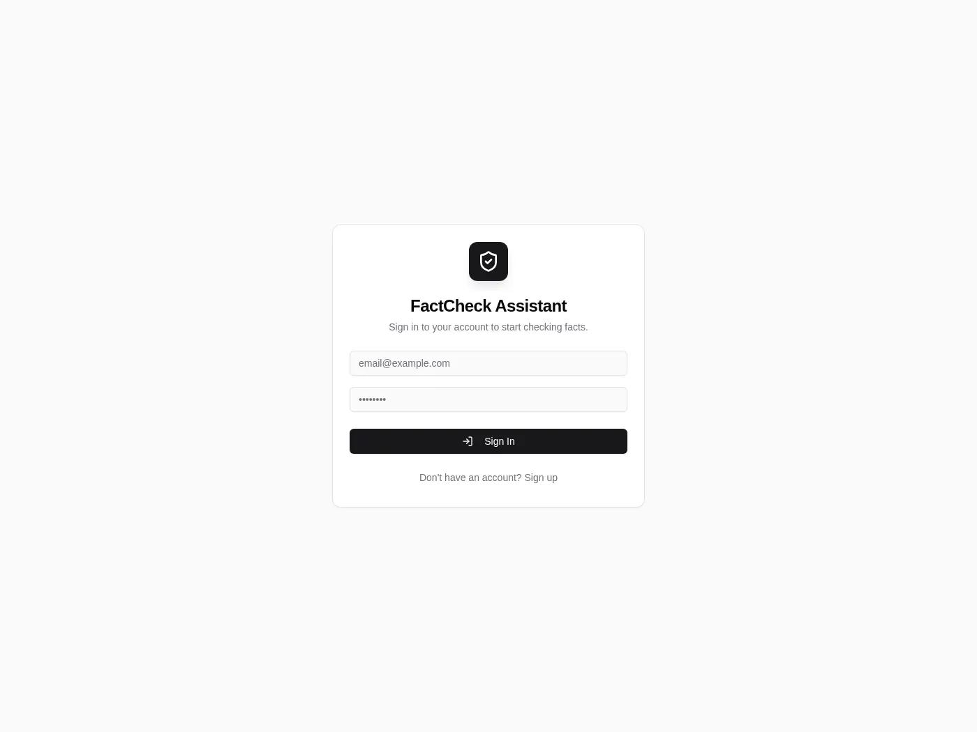 FactCheck JSON Assistant