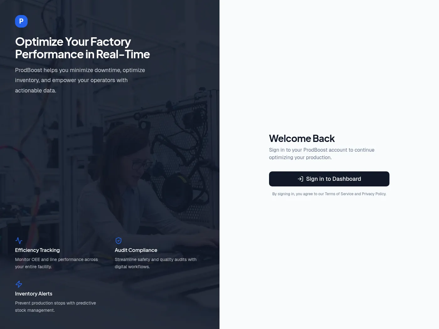 ProdBoost Factory Optimizer