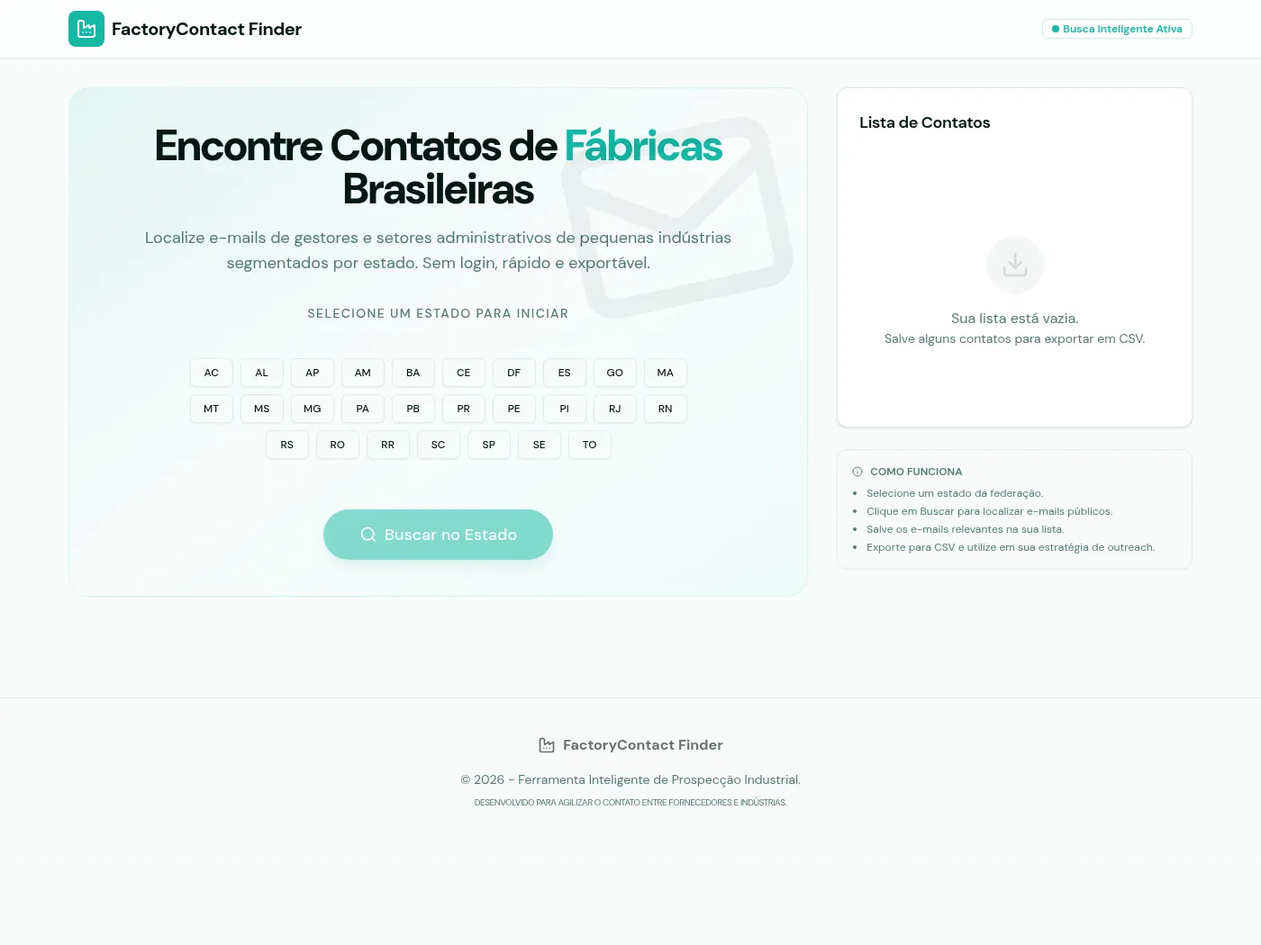 FactoryContact Finder