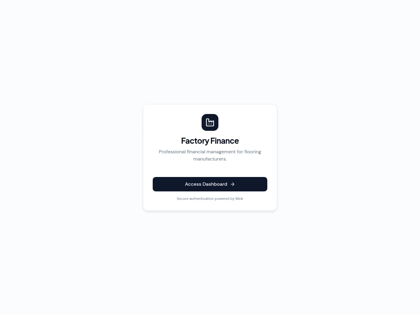 Factory Finance Dashboard
