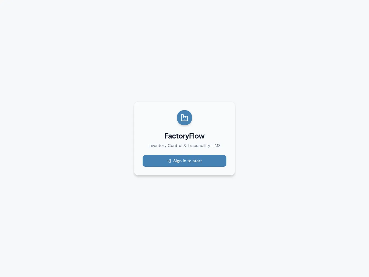 Factory Inventory Control Pro