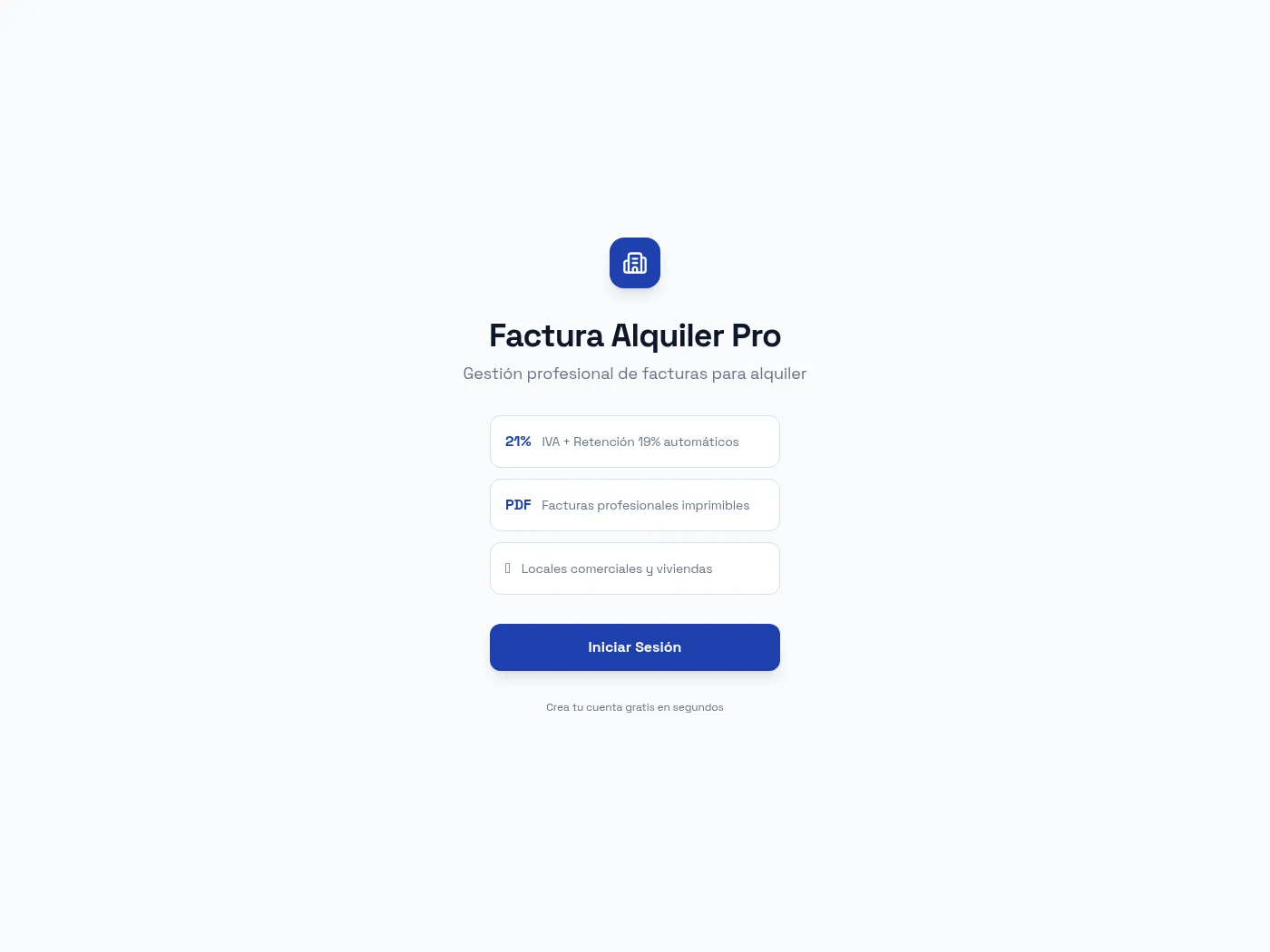 Factura Alquiler Pro