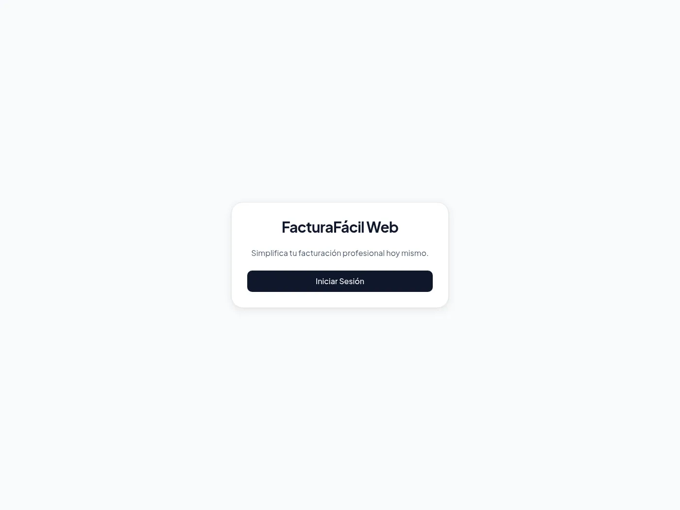 FacturaFácil Web
