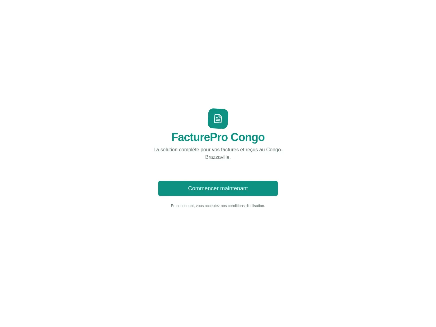 FacturePro Congo