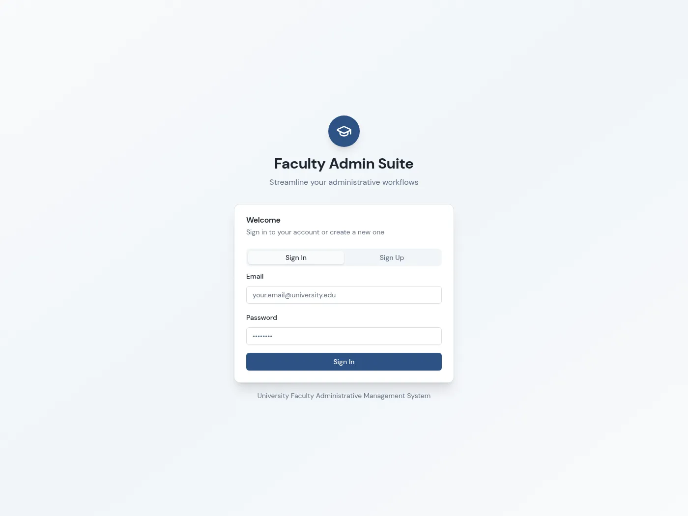 Faculty Administrative Management Suite with AI Assistant