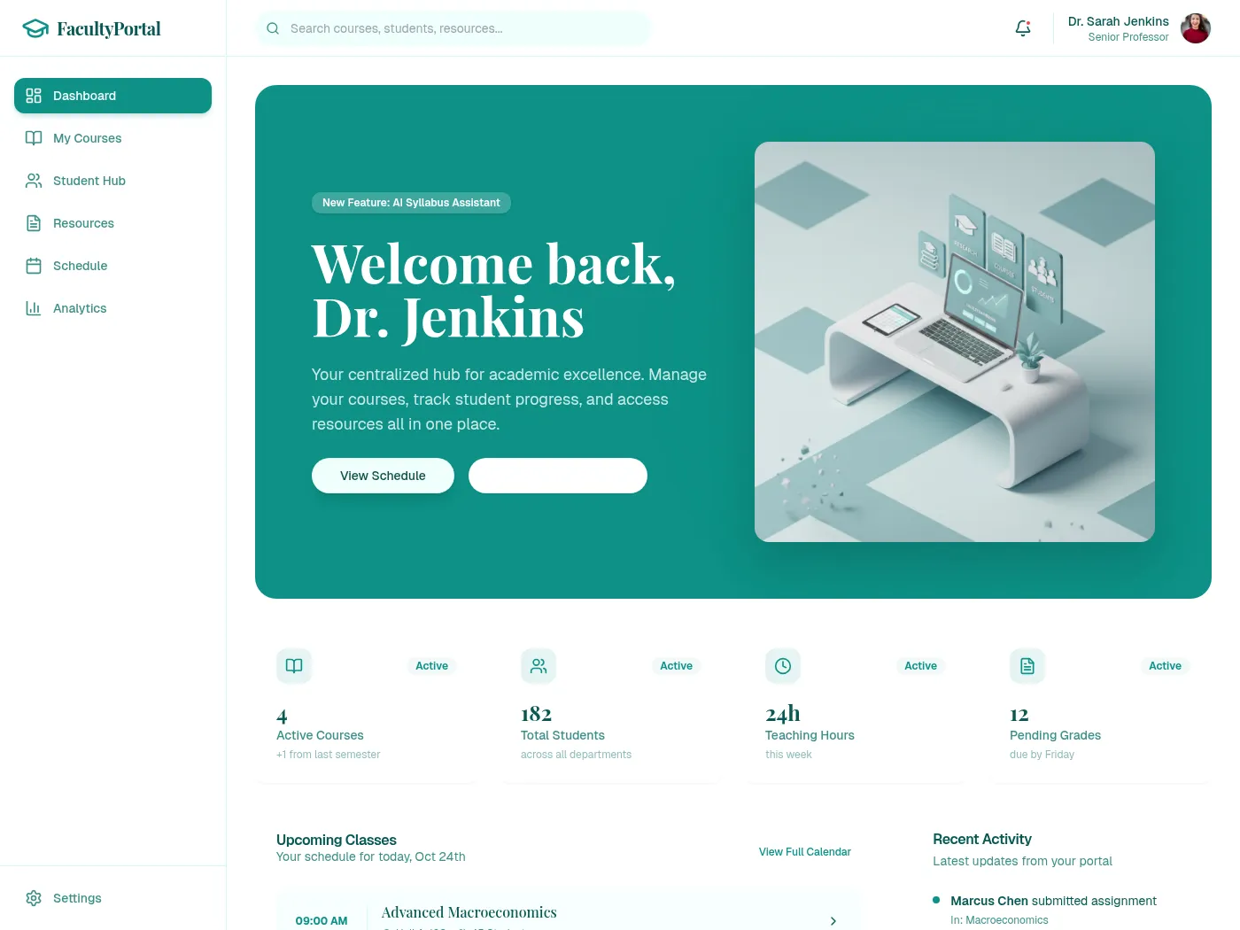 Faculty Portal Hub