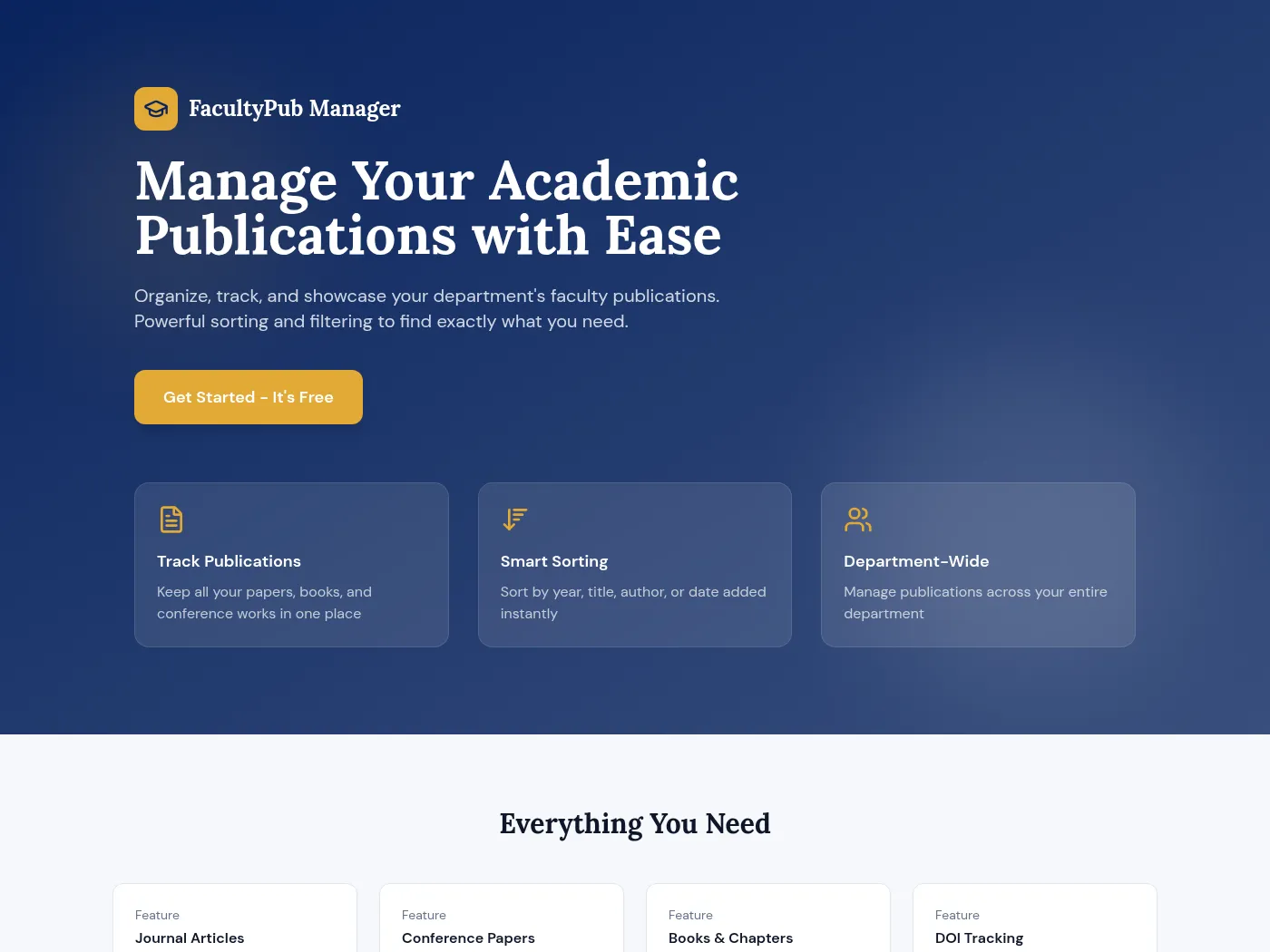 FacultyPub Manager