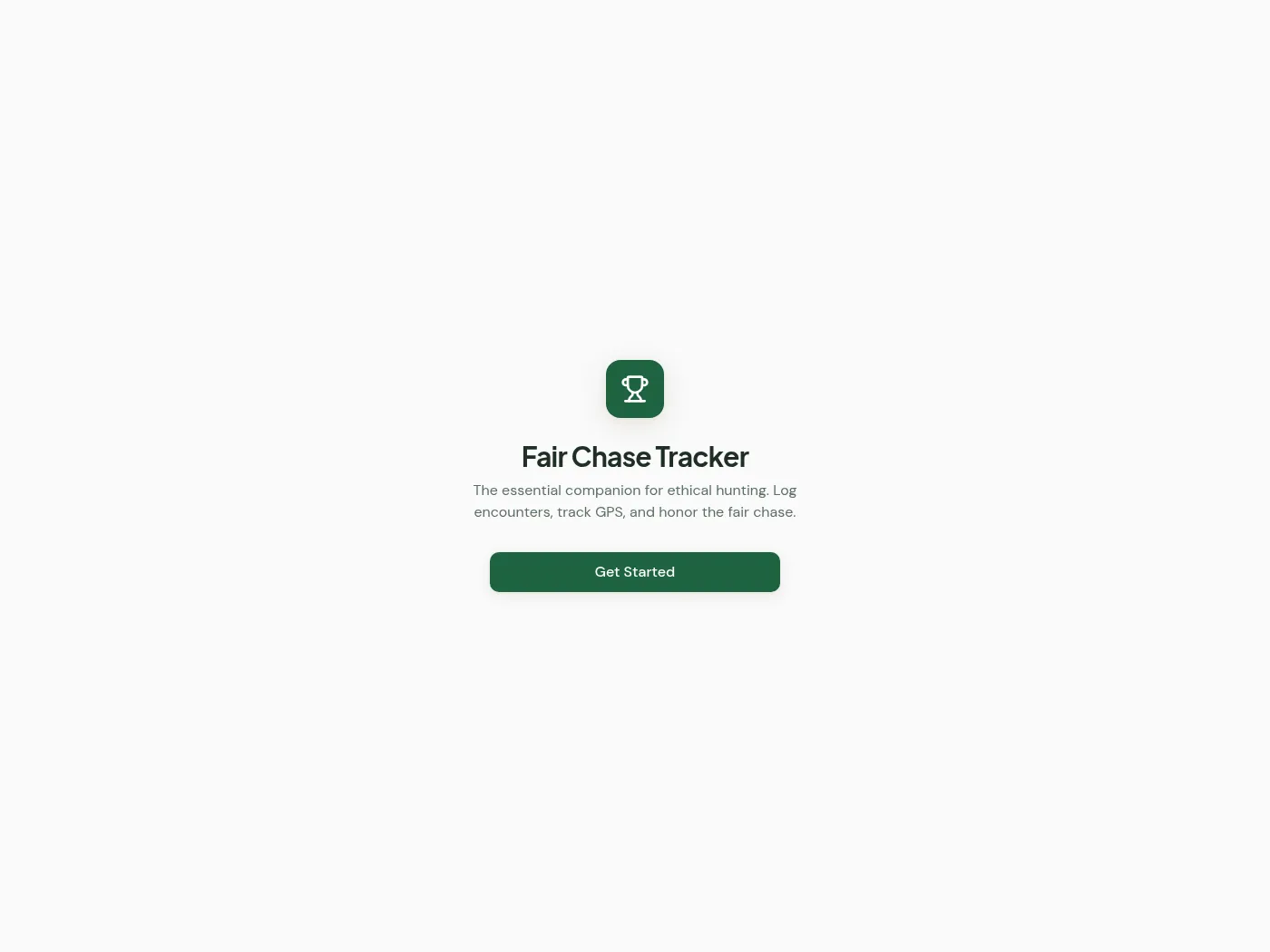Fair Chase Tracker