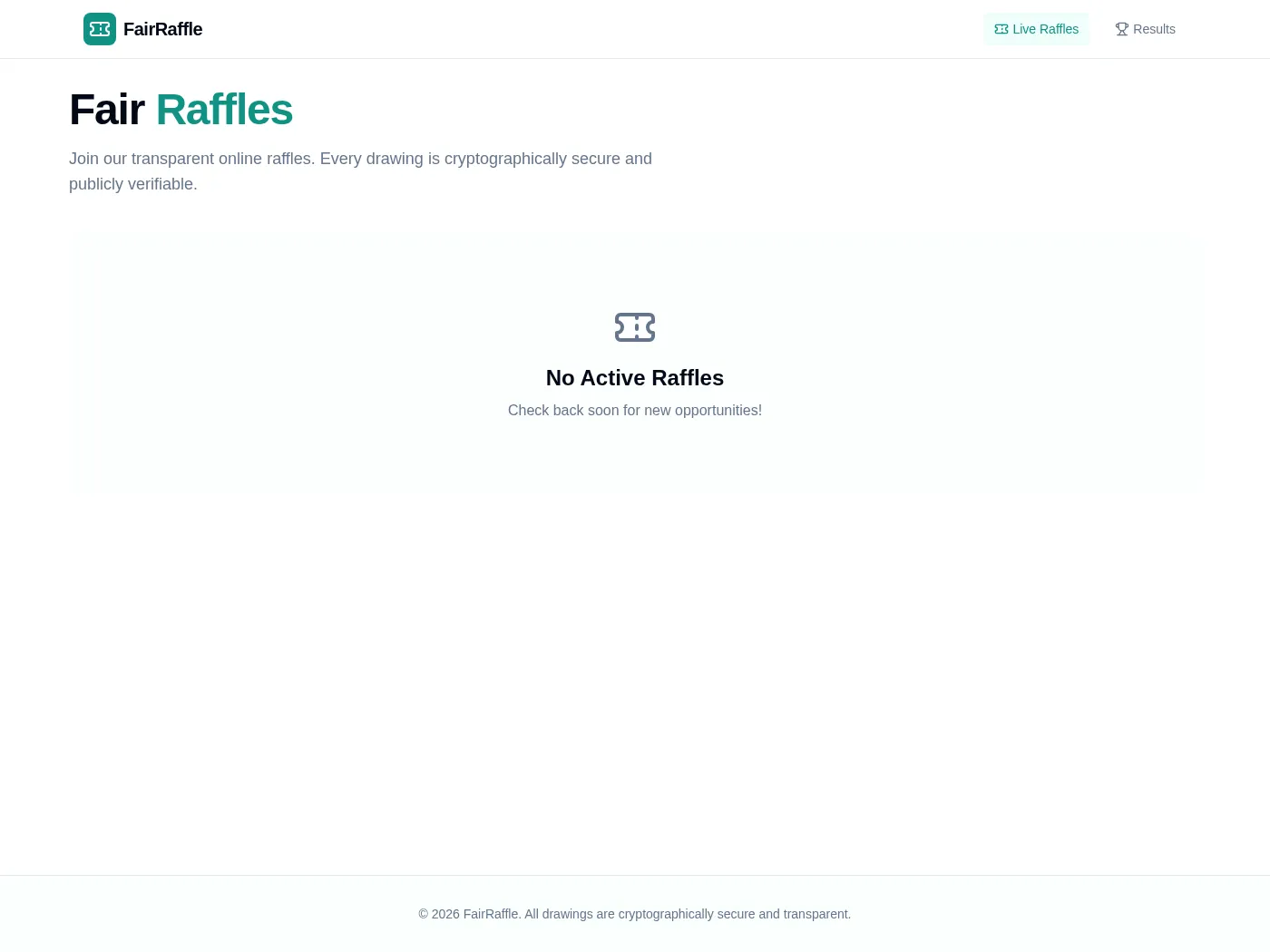 FairRaffle Platform