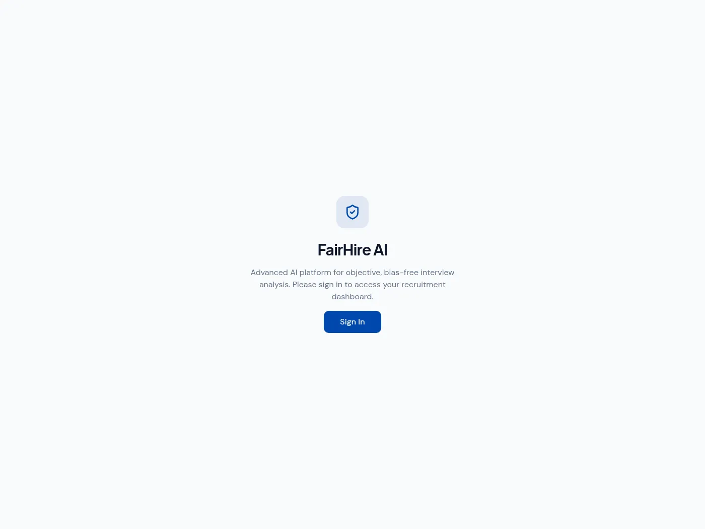 FairHire AI Platform