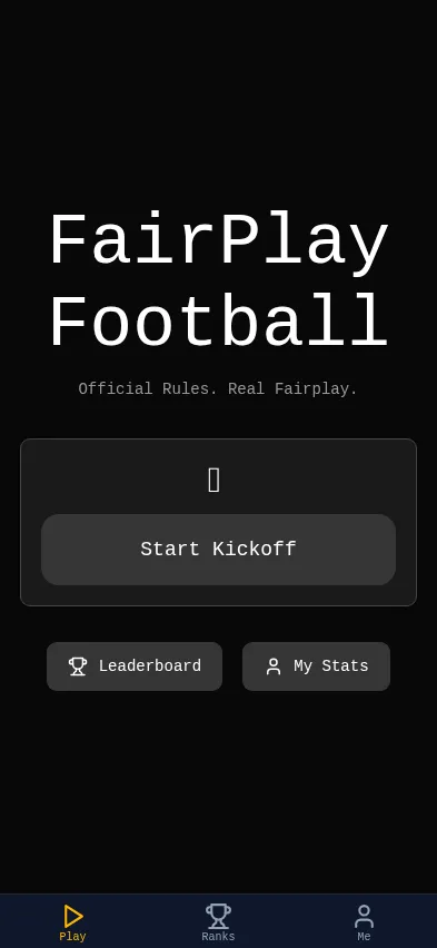 FairPlay Football Game