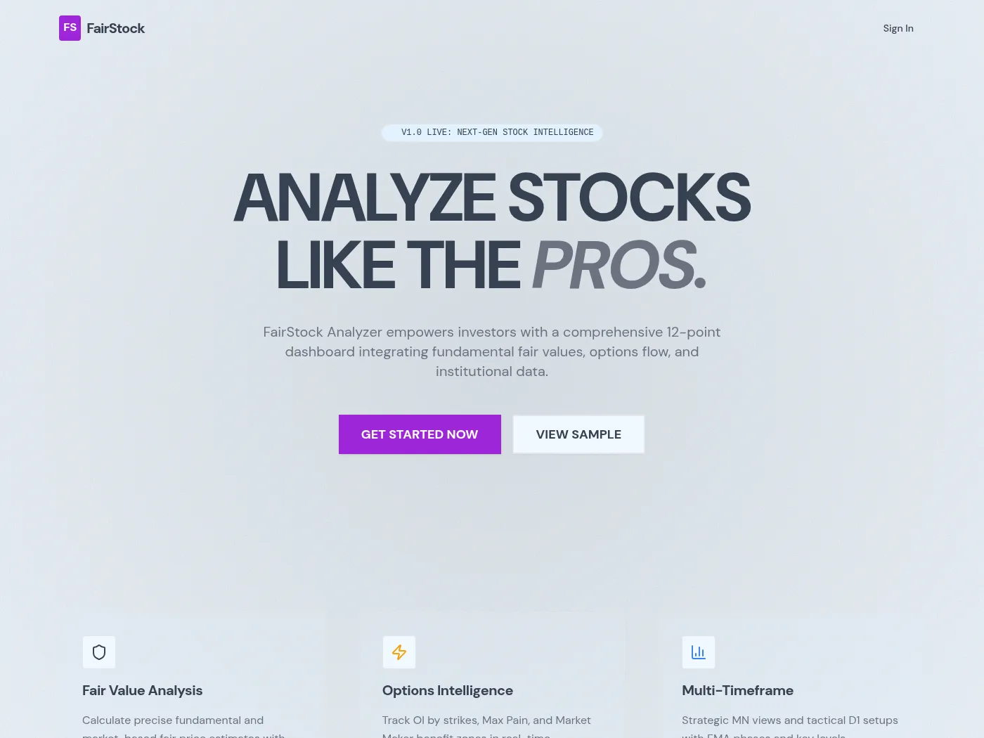 FairStock Analyzer