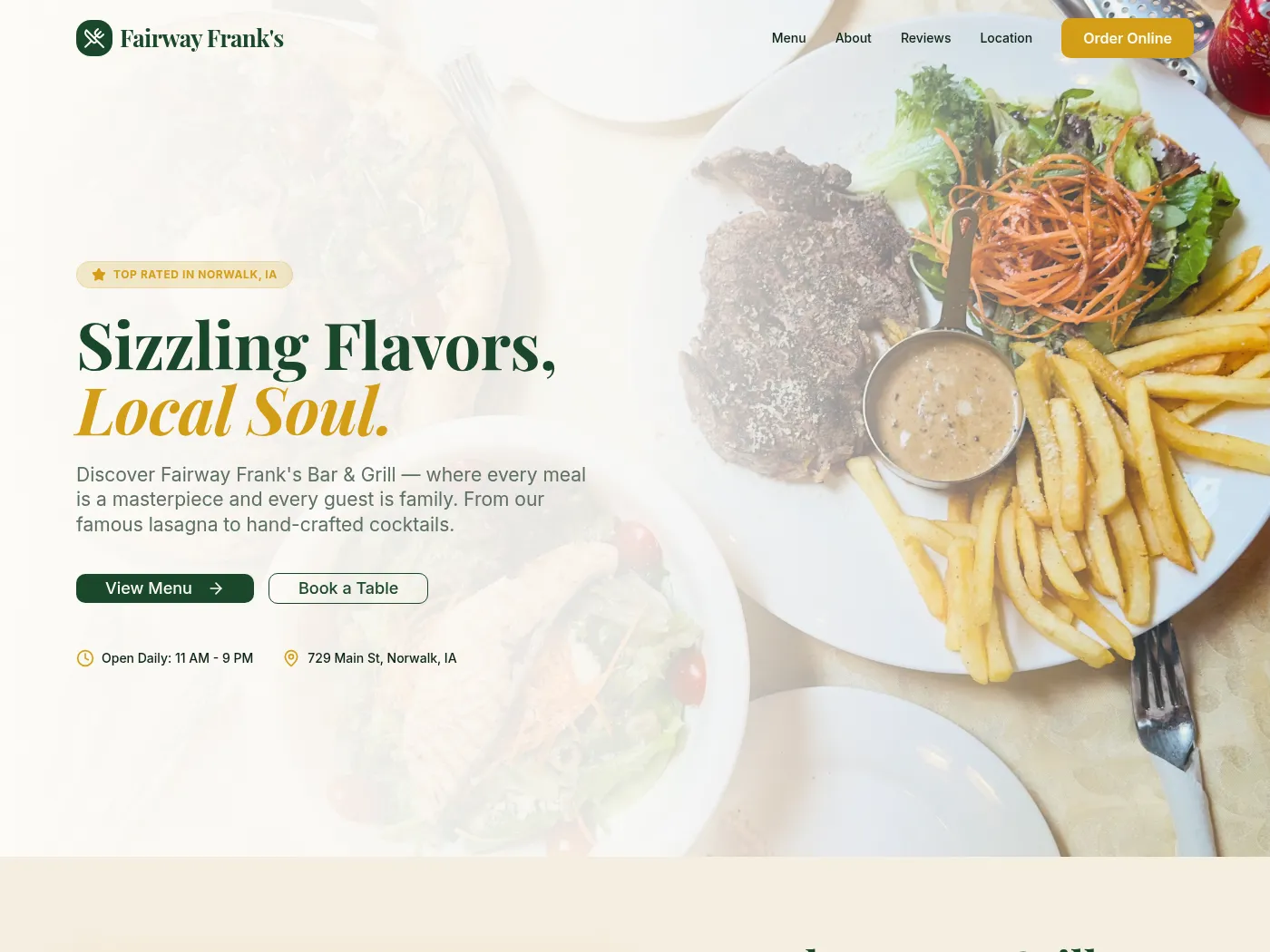 Fairway Frank's Grill Site