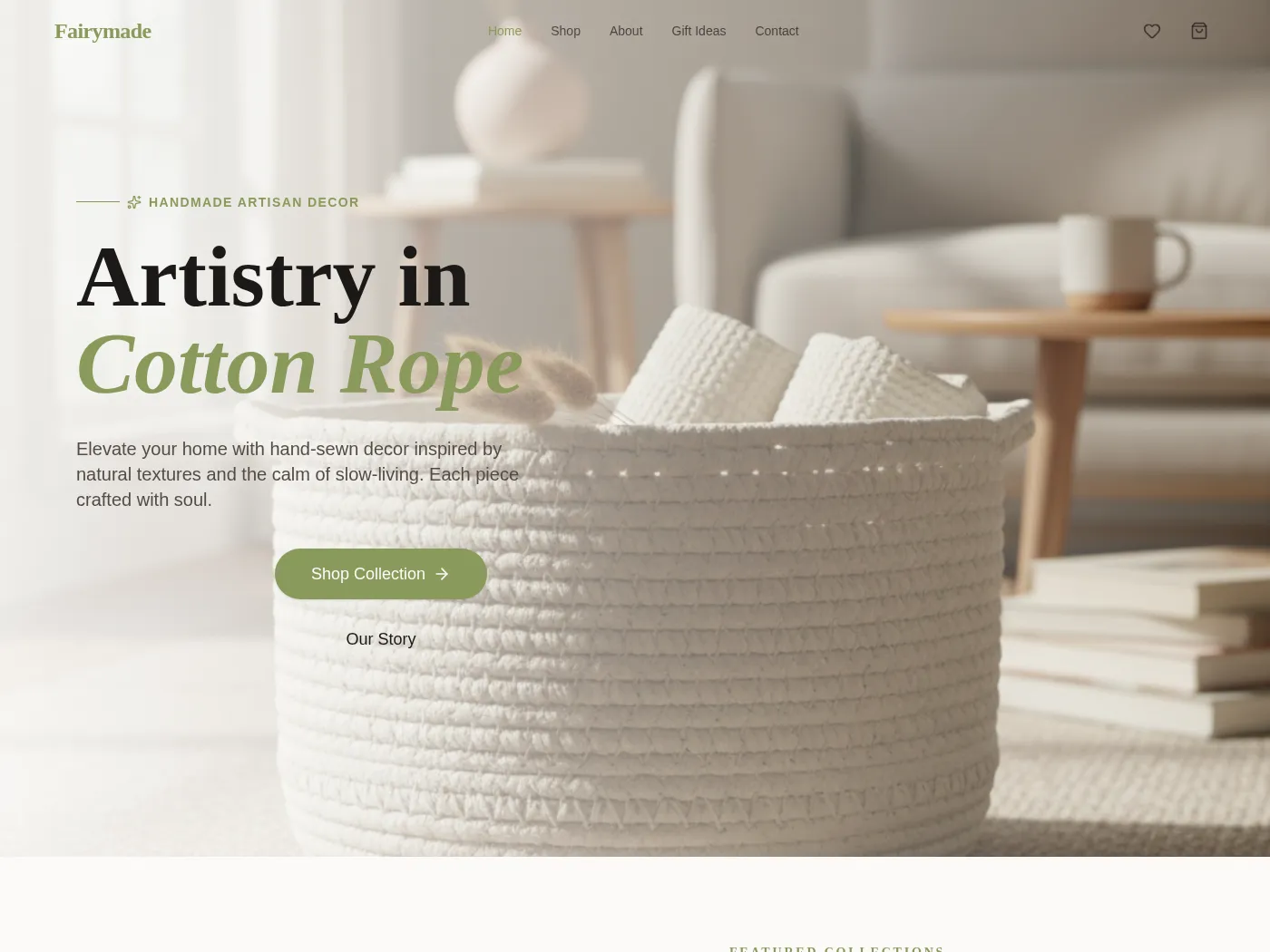 Fairymade Artisan Website