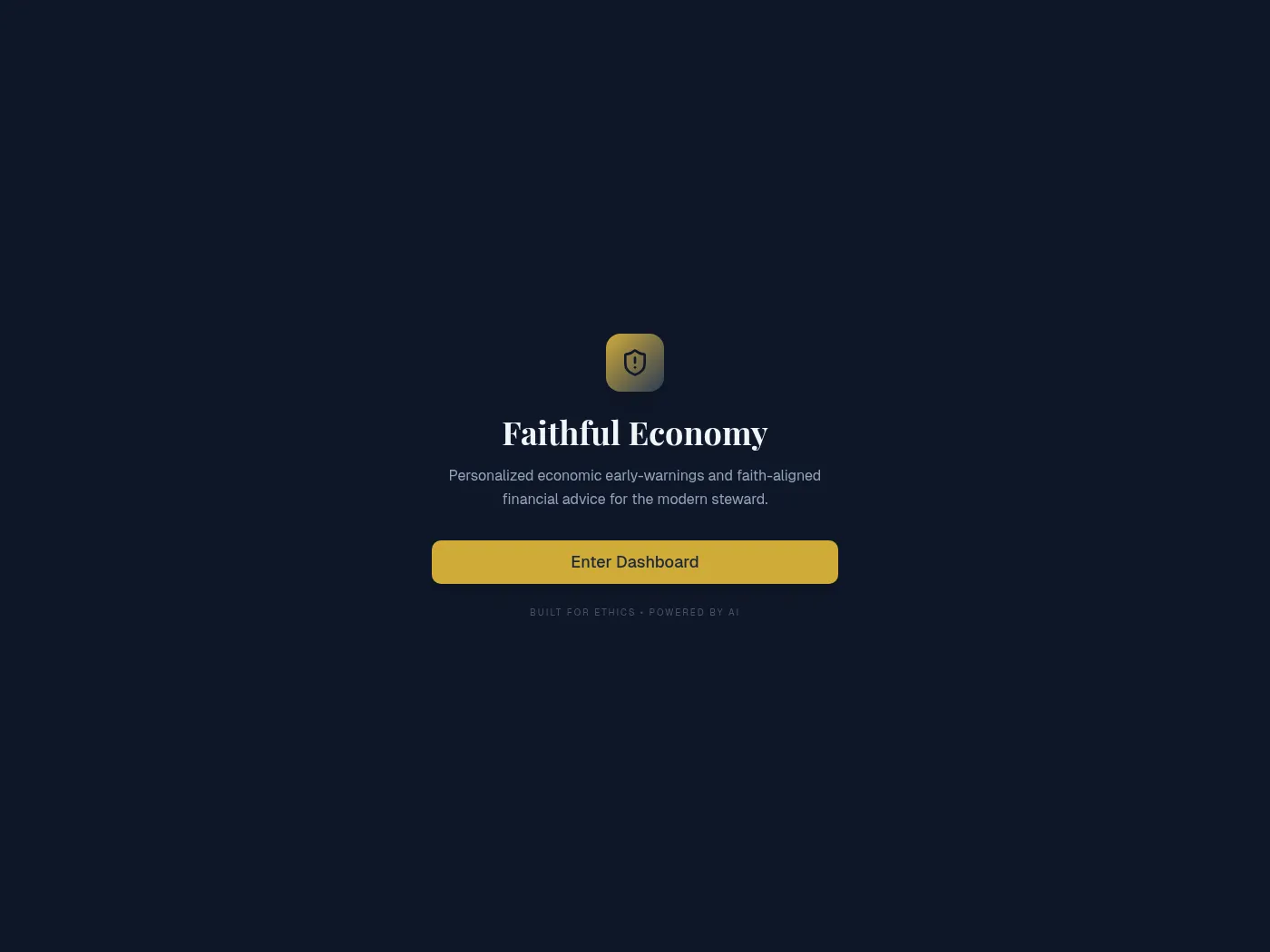 Faithful Economy Dashboard