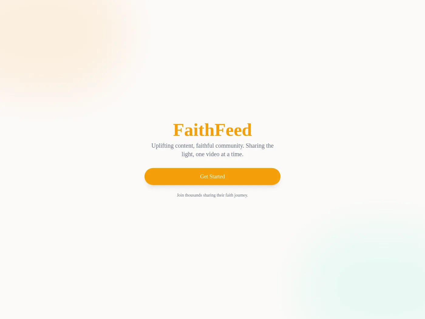 FaithFeed Social App